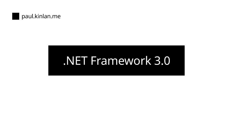 .NET Framework 3.0 | Modern Web Development with Chrome