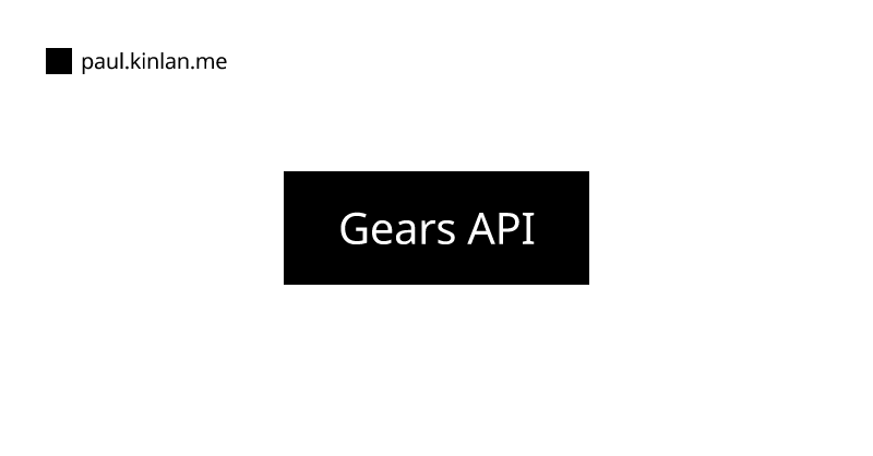Gears API | Modern Web Development with Chrome