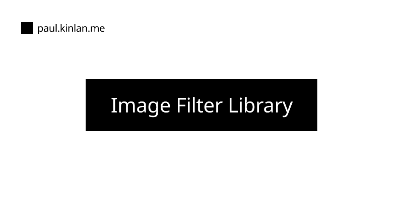 Image Filter Library