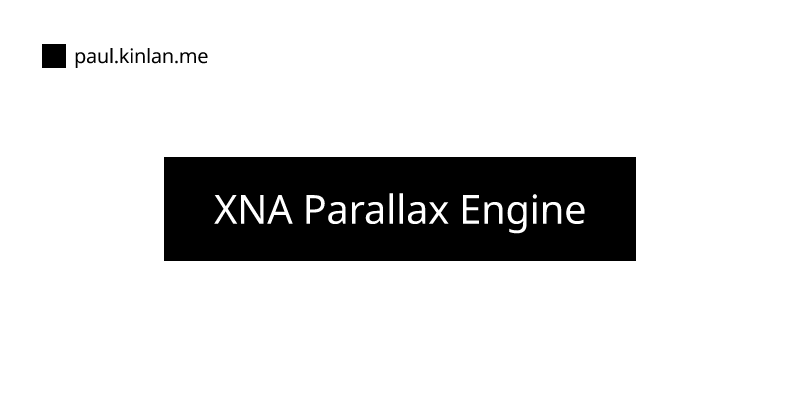 XNA Parallax Engine